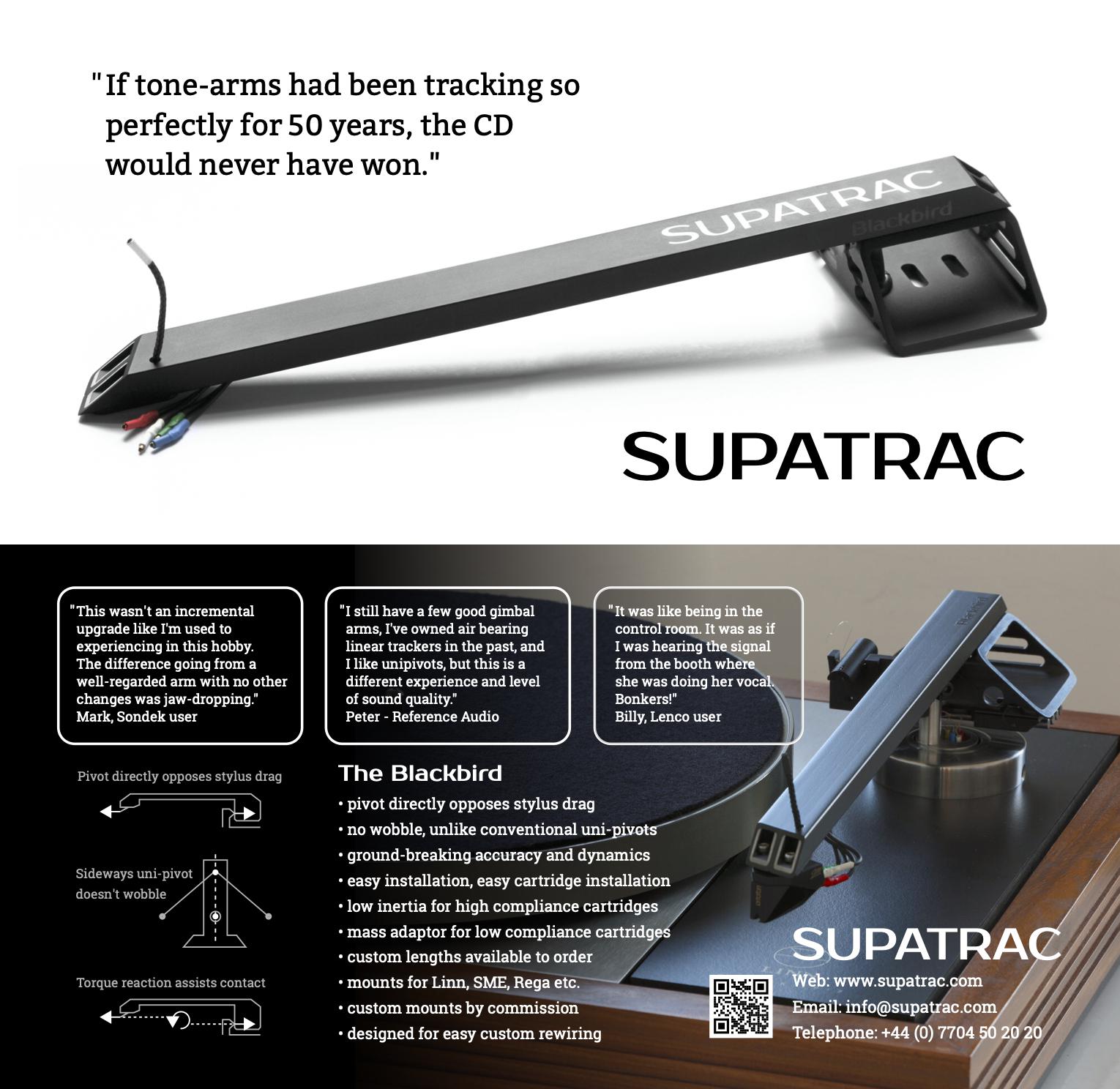 SUPATRAC Blackbird tone arm | Page 3 | Steve Hoffman Music Forums